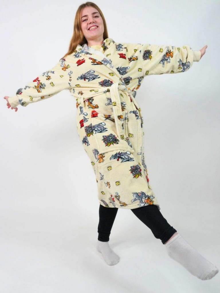 Tom & Jerry™ Bathrobe - Unisex Hooded Fluffy Fleece - The Snooby